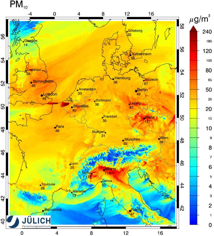 Air Quality Forecasting Analysis System - Destination Earth
